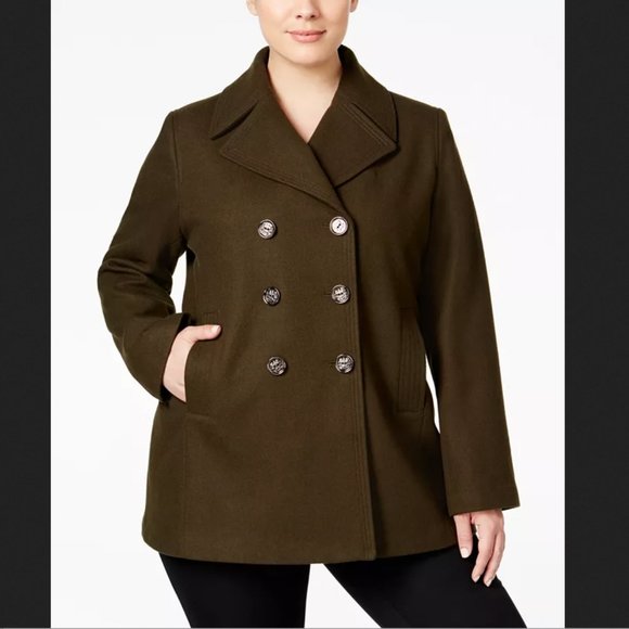 Kenneth Cole Reaction | Jackets & Coats | Kenneth Cole Reaction Double Breasted Wool Pea Coat ...